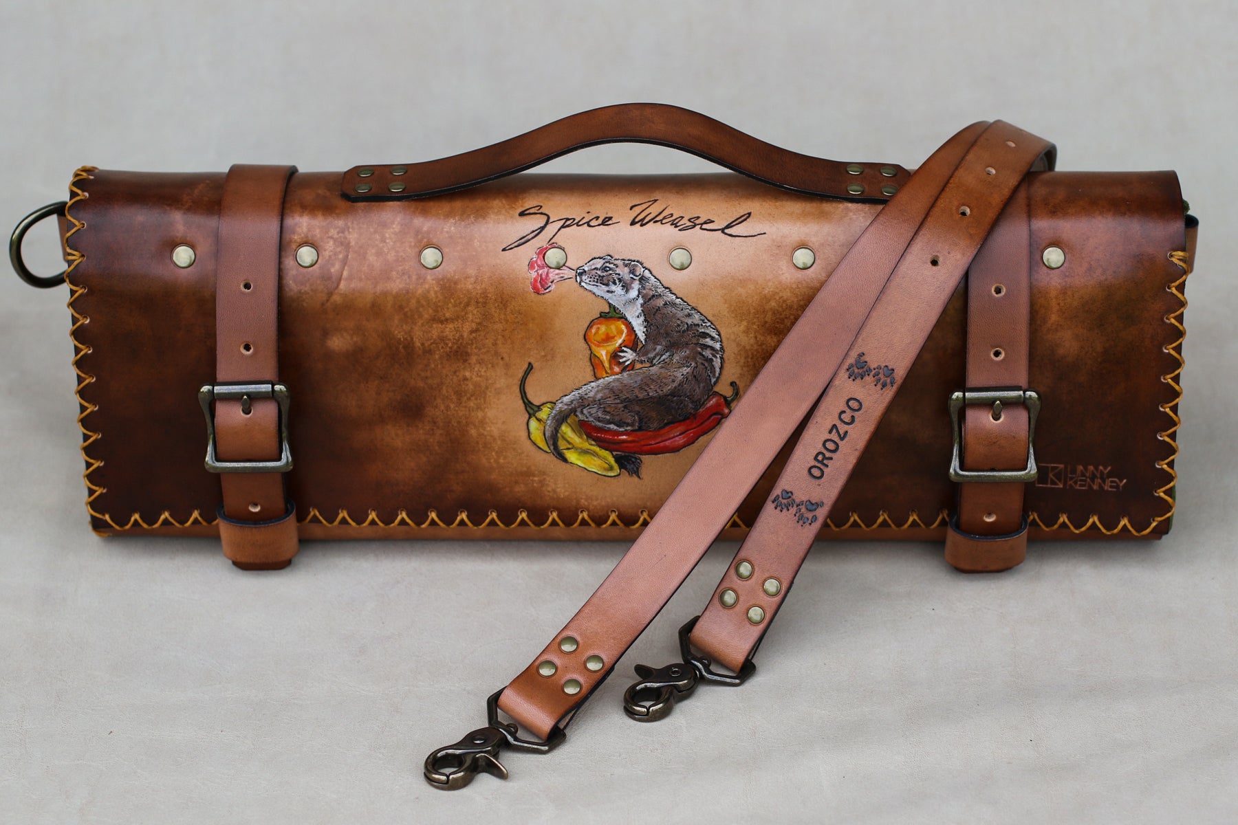Custom "Spice Weasel" Knife Roll
